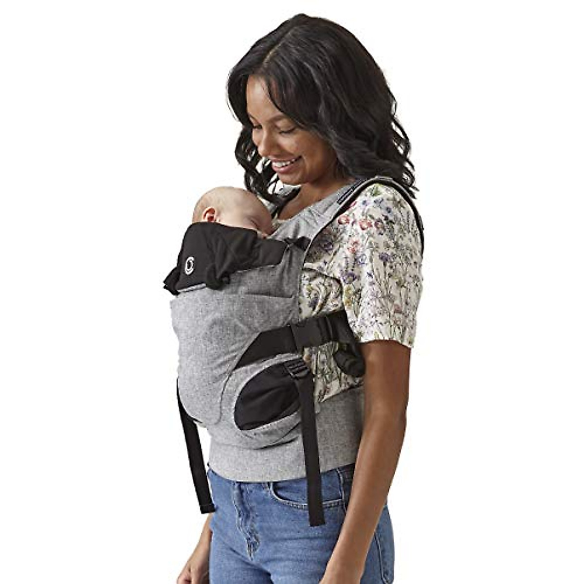 Contours Baby Carrier Newborn to Toddler | Journey 5 Position Convertible Easy-to-Use Baby Carrier with Pockets for Men and Women, Face In, Face Out, Front, Back & Hip (8-45 lbs) - Graphite Gray