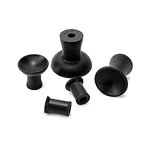 QWORK Valve Lapping Tool Kit, Universal Valve Lapping Attachment Tool for Grinding Small Engine, 5 Suction Plates, 1000rpm to 1250rpm