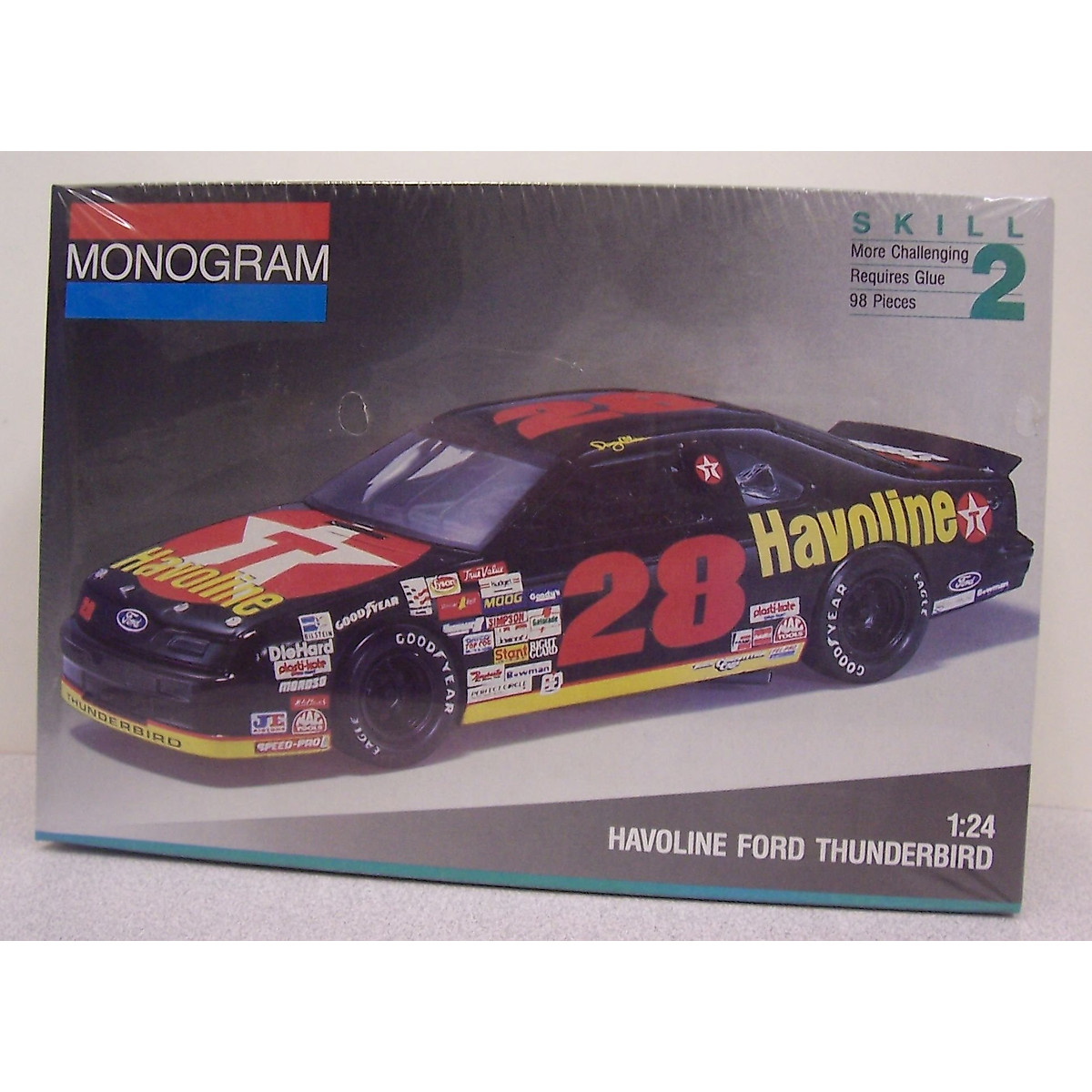 Monogram #2430 #28 Davey Allison Havoline Thunberbird 1/24 sc model kit