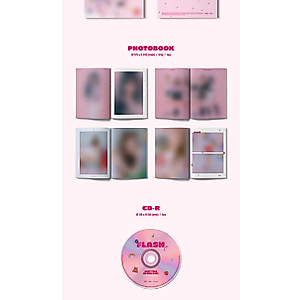 DREAMUS ROCKET PUNCH FLASH 2nd Single Album CD+Poster+Photobook+Photocard+Sticker+Message card+Tracking, Pink
