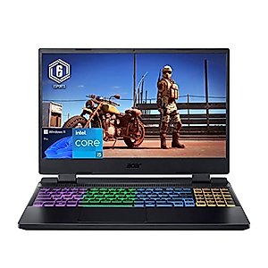 ACER Nitro 5 Gaming Laptop, 15.6'' IPS FHD 144Hz, 12th Gen Intel 12-Core i5-12500H, GeForce RTX 4050, 32GB DDR5, 512GB PCIe SSD + 1TB HDD, Wi-Fi 6, Thunderbolt 4, 4-Zone RGB KB, Black (AN515)