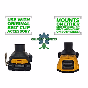 MAGNETIC Bit Holder for Craftsman V20 Drill/Driver, Side Mounted, Strong Magnets, Low Profile Design - Galactic Gadgets (Red)