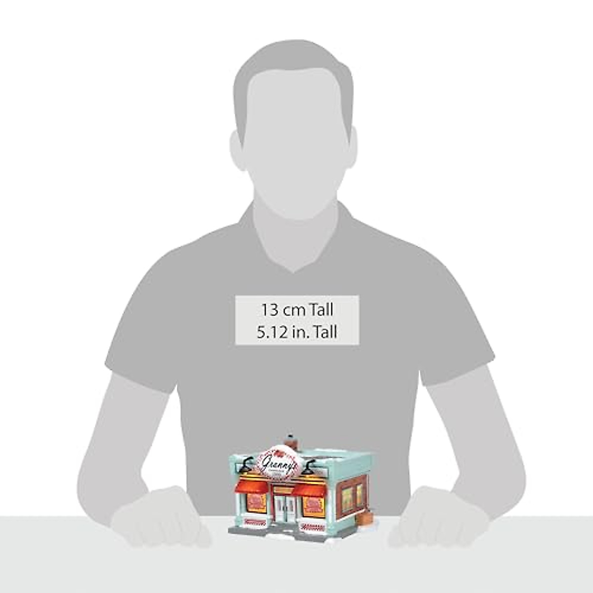 Department 56 Snow Village National Lampoon's Christmas Vaction Jelly of The Month Club Lit Building, 5.12 Inch, Multicolor