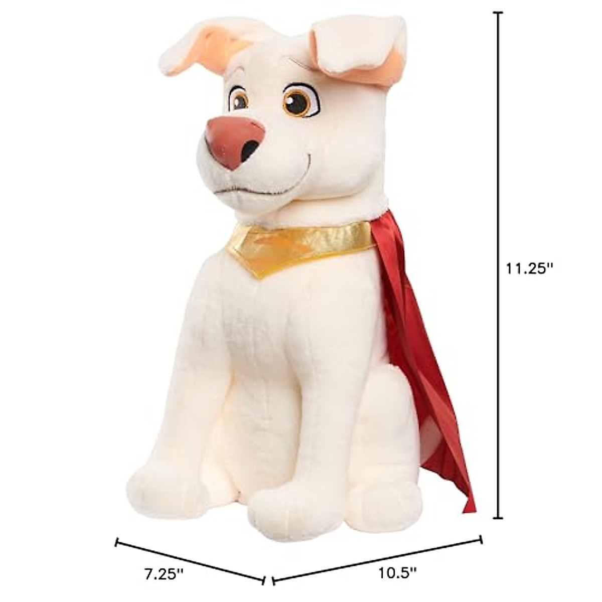 Just Play DC Super-Pets KRYPTO The Superdog Plush, 10.5-inch Talking, Barking, Stuffed Toy Dog, DC League of Super-Pets Movie, Kids Toys for Ages 3 Up