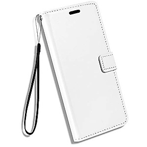 Shantime for Oppo Reno 10 Pro 5G Global Case, Premium PU Leather Magnetic Flip Case Cover with Card Holder and Kickstand for Oppo Reno 10 Pro 5G Global (6.7”) White