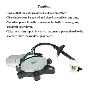 Window Lift Motor Front Left Driver Side for 2003-2009 Nissan 350Z 2003-2007 Infiniti G35 2 Door Coupe Model Replace 80731-CD00A 80731CD00A