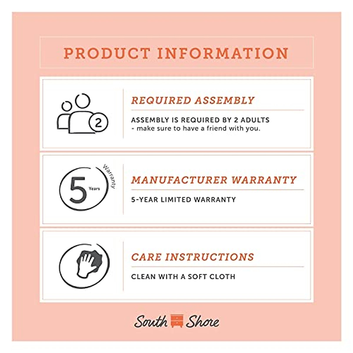 South Shore Fusion Mates Bed with 3 Drawers, Full, Pure White