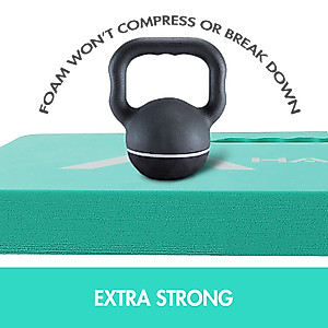 HAUSHOF Thick Kneeling Pad, Waterproof Kneeling Mat, Durable Foam Cushion Knee Pads for Gardening, House Cleaning, Mechanics Work, 17 x 11 x 1.5 Inch, Green