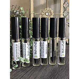 Organic Castor Oil eyelash serum, NatureCall Castor Oil for eyelash eyebrow growth, mascara tube, hair treatment pack of 1, 10ml, pack of 1