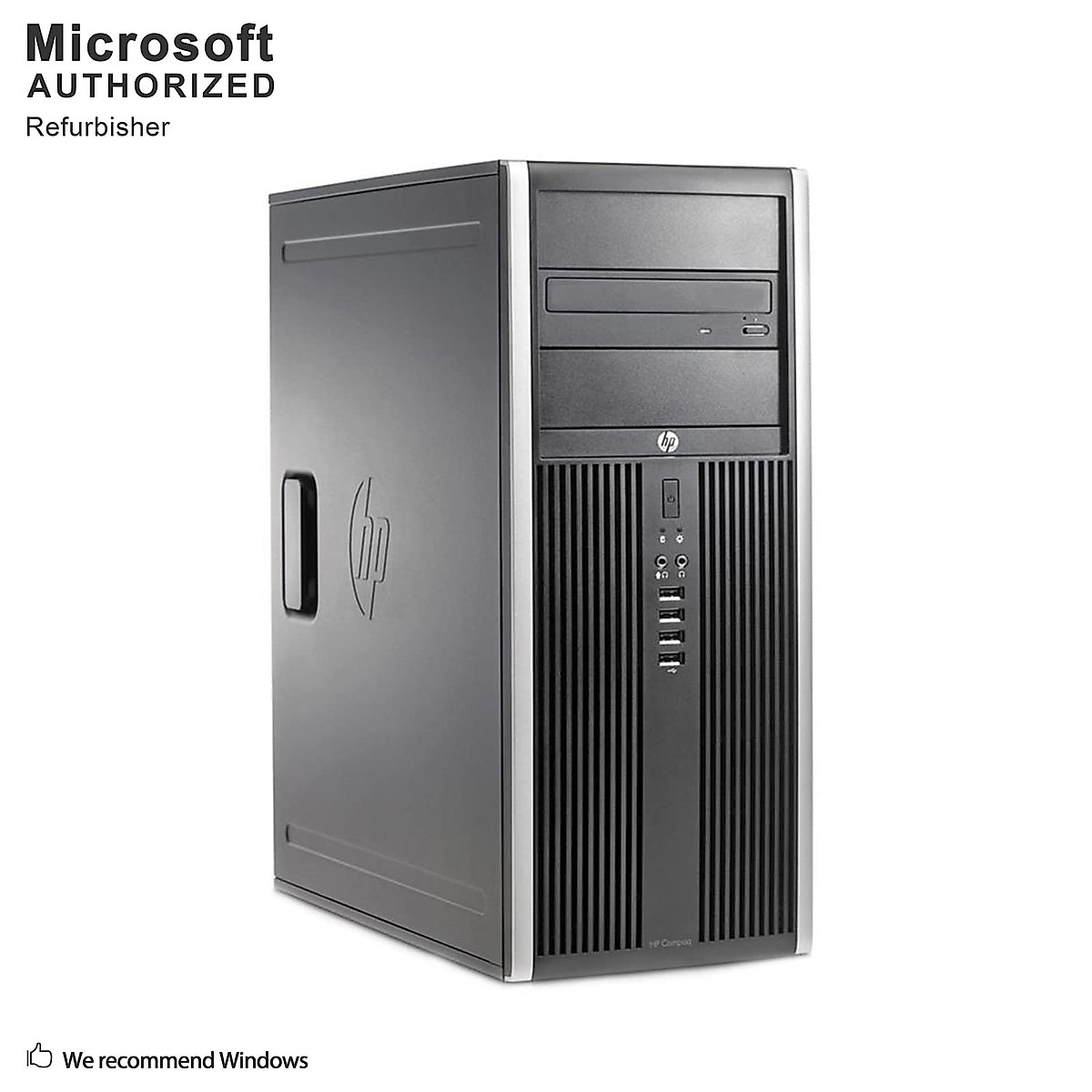 HP Elite 8200 Tower Business Desktop Computer PC, Intel Quad Core i7-2600 up to 3.8GHz, 16G DDR3, 1T, DVDRW, WiFi, BT, DP, VGA, Windows 10 Pro 64 Bit Language Supports English/Spanish/French(Renewed)