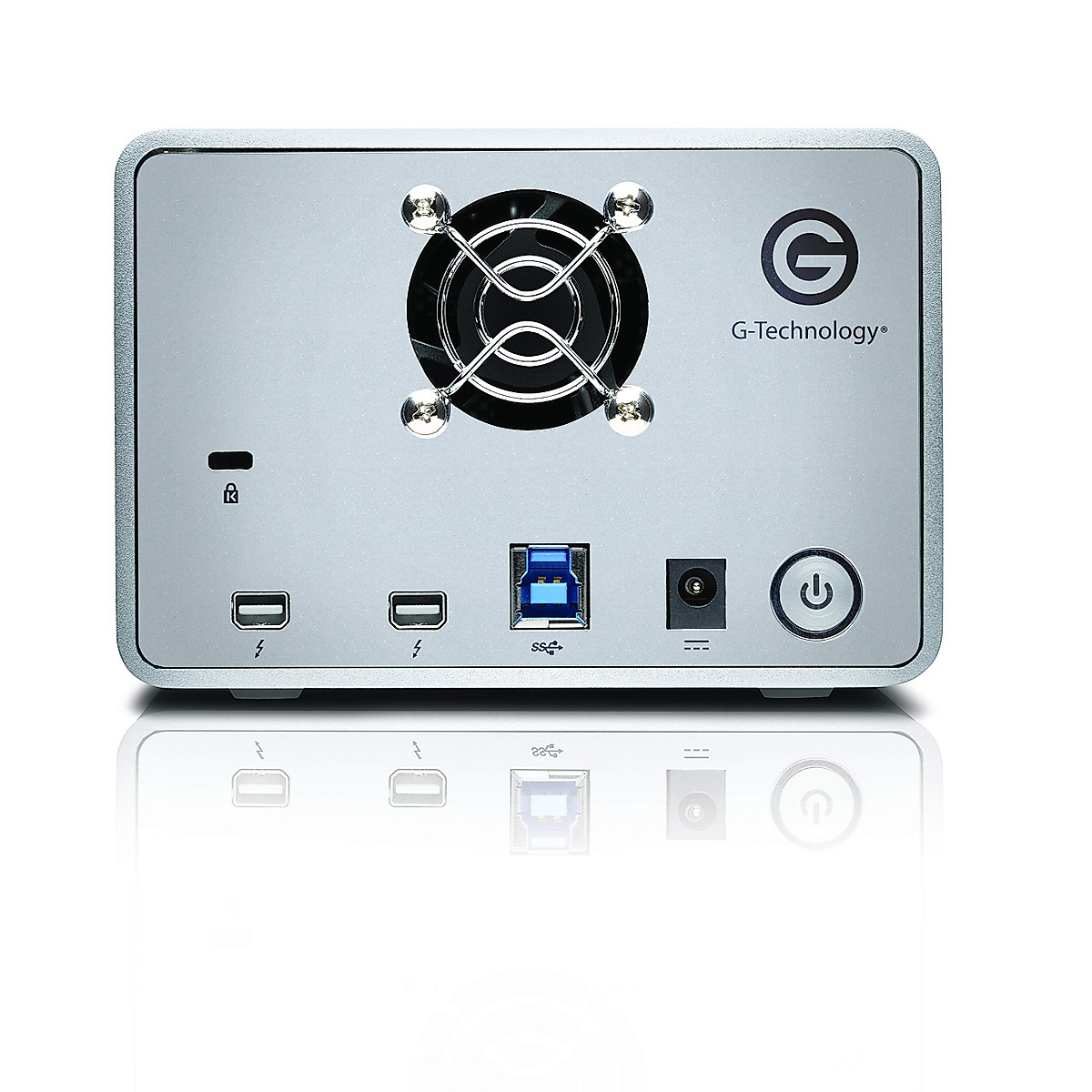 G-Technology 12TB G-RAID with Thunderbolt 2 and USB 3.0, Removable Dual Drive Storage System, Silver - 0G04093-1