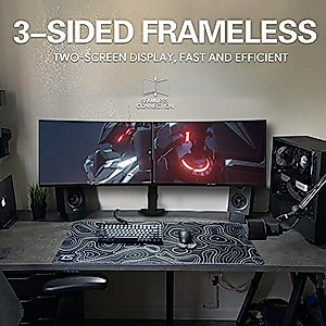 CRUA 27" Curved Gaming Monitor, QHD(2560x1440P) 144Hz/165Hz 99% sRGB Professional Computer Monitors, Support AMD FreeSync, Wall Mountable Installs(HDMI, DP)-Black