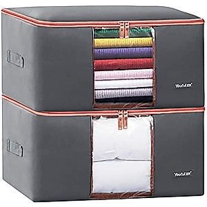 100L Waterproof Clothes Storage Bag 70L Waterproof Transparent Storage Bins