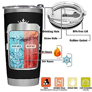RHYTHMHEART Father’s Day Gifts for Dad from Daughter - Dad Birthday Gifts from Daughter - Funny Dad Gifts from Daughter - Dad Birthday Gifts Ideas from Daughter - Awesome Dad 20oz tumbler