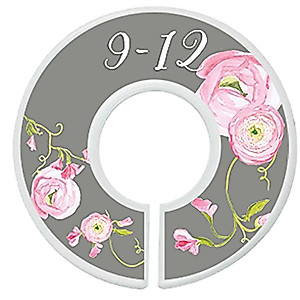 Mumsy Goose Nursery Closet Dividers Baby Girl Clothes Dividers Closet Organizers
