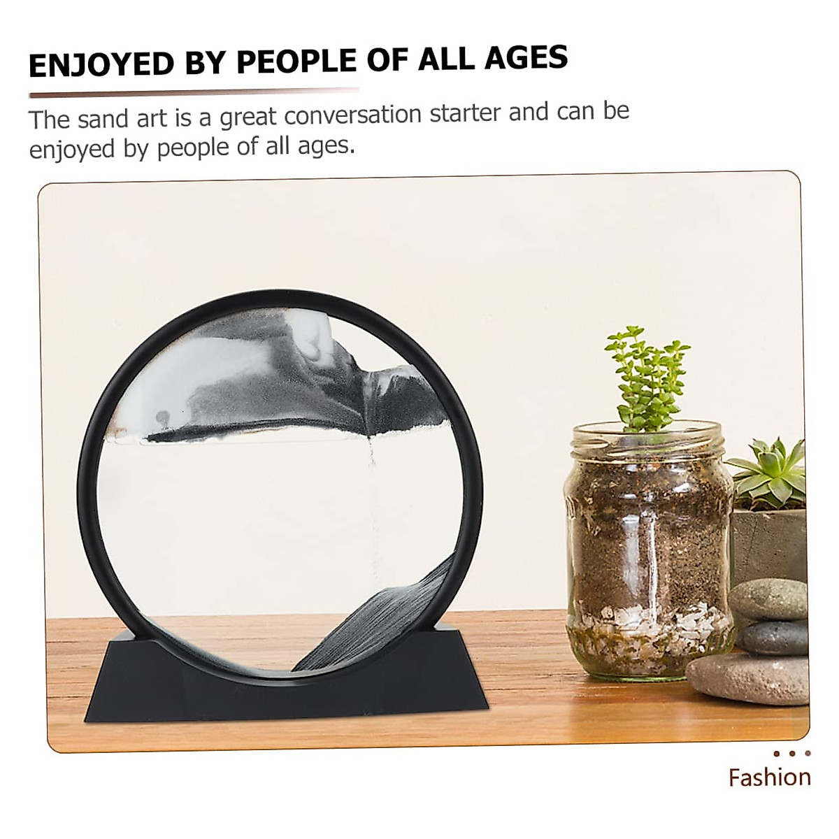 Abaodam 3D Sand Painting Hourglass Sand Art Liquid Motion Bookshelf Decoration Sand Painting Art Flowing Sand Picture Moving Sand Art Large Desktop Art Toys 3D Sand Art Water Office Sports