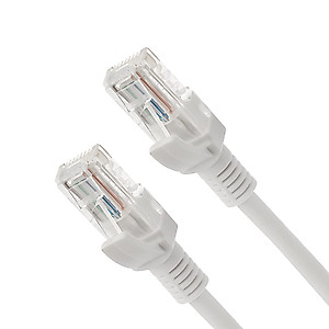 CENTROPOWER Cables Cat5e Ethernet Network Patch Cable, White 100ft Internet Wire for Modem, Router, Pc, TV, Consoles，High Speed Internet…