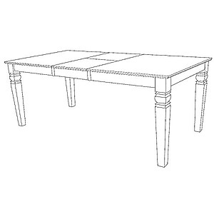 EAST WEST FURNITURE 9Pc Dining Set Includes a Rectangle Dining Table with Butterfly Leaf and Eight Parson Chairs with Baby Blue Fabric, Linen White Finish