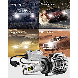 NOVSIGHT H7 Bulb 32000 LM, 140W 6500K Cool White, IP68 Waterproof