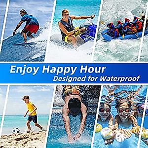 Haireca Waterproof Phone Pouch [3 Pack] (1Pcs 10.5" and 2Pcs 8.5"),IPX8 Underwater Cell Phone Dry Bag with Lanyard for iPhone Samsung,Water Resistant Cellphone Protector for Swimming Diving Beach