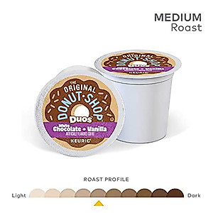The Original Donut Shop Duos White Chocolate + Vanilla, Keurig Single Serve K-Cup pods, 12 Count