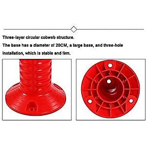 BREWIX Parking Post, Parking Barrier, for Parking Lot Plastic Parking Bollards for Traffic Cones in Lanes Without Commercial Or Private Parking Spaces Parking Bollards Parking (Size : 450x80mm)