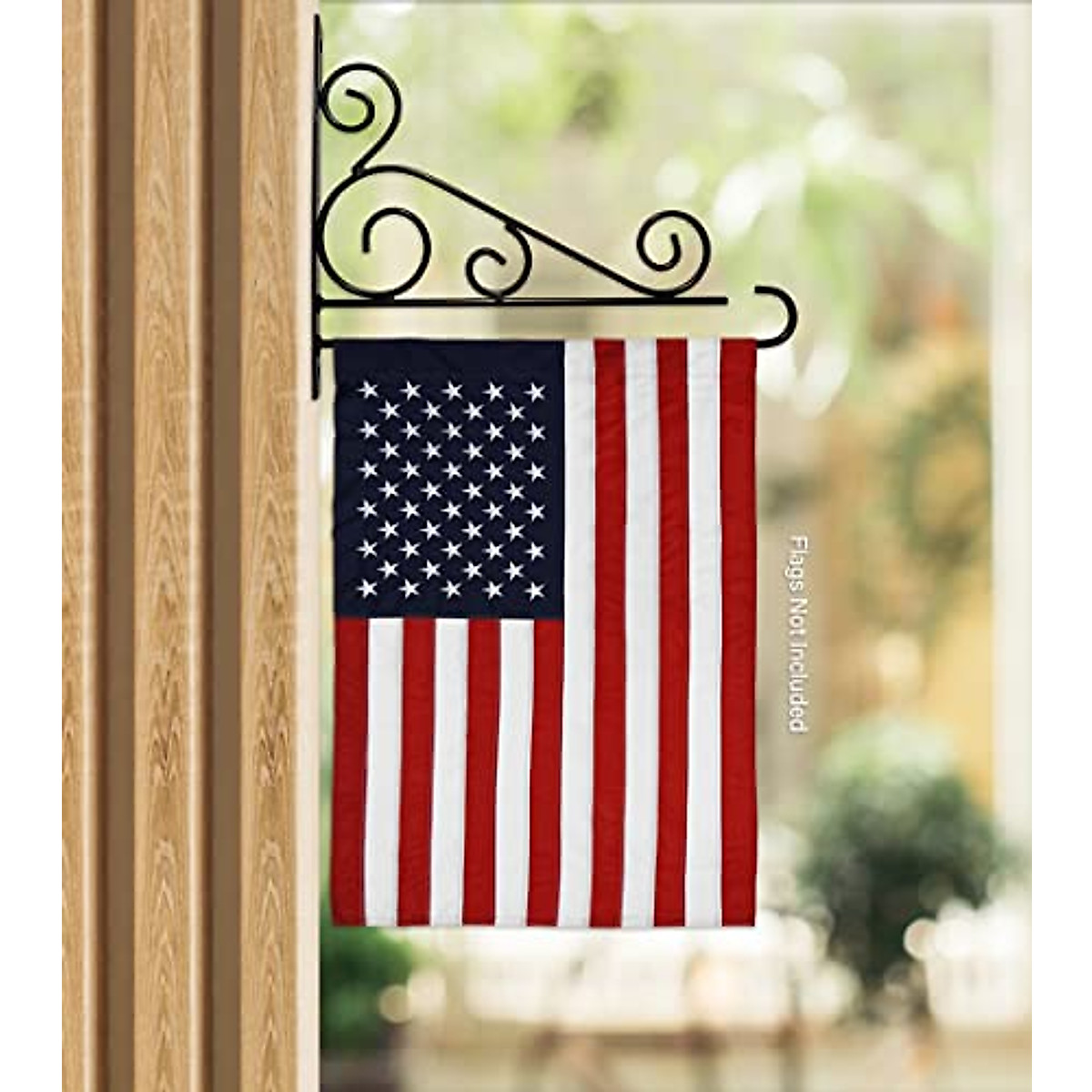 Wall Decor Flag Poles For Outside House Garden Banner Stand Home Decorations Room Tapestries HangingFancy Display Hanger Holder Power Coated Decorative Gifts Flag Accessories 11" x 15"