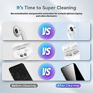 Airpods Cleaning Kit, 2 in 1 Cleaning Pen Kit for Airpods Pro 2 3 Case Airpods 2nd 3rd Generation Case, Touchscreen Mist Cleaner for iPhone, Laptop, Computer Screen