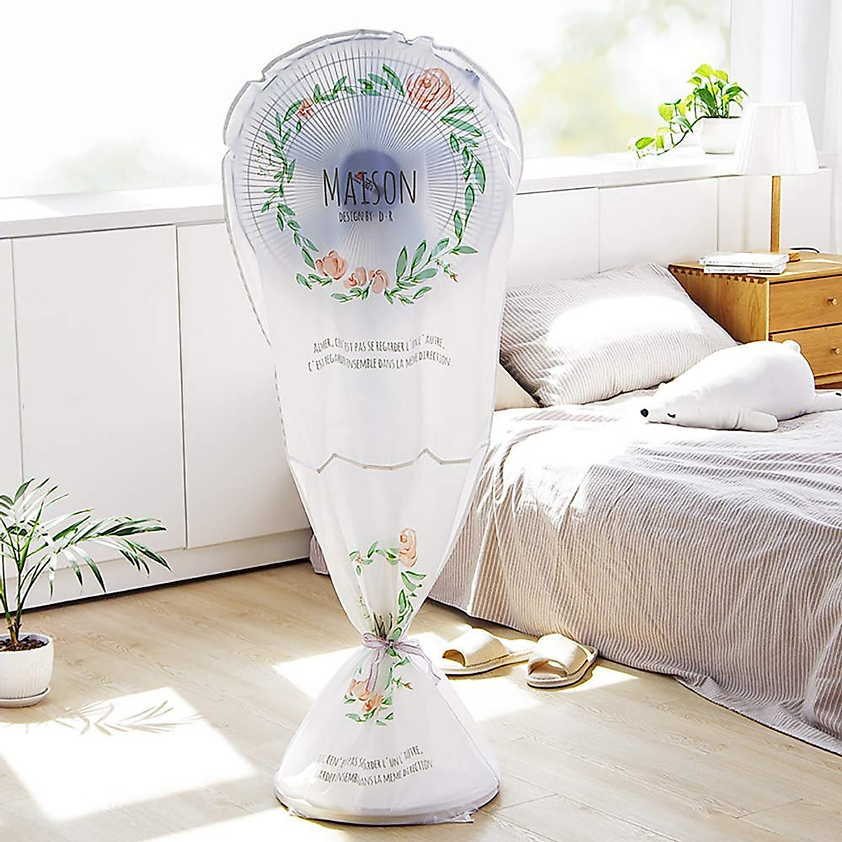 MaiHongda 2 Pack All-Inclusive Electric Fans Dust Covers(For Pedestal/Floor Fans)