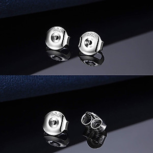 DELECOE 14K Gold Plated Earring Backs Replacements, 925 Sterling Silver Hypoallergenic Secure Gold Earring Backs Locking for Studs Earrings