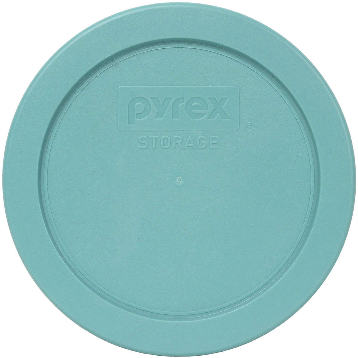 Pyrex (1) 7201-PC Marine Blue, (1) 7200-PC Turquoise, (1) 7202-PC White Round Plastic Food Storage Replacement Lids, Made in the USA