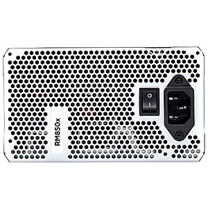 Corsair RMX White Series (2018), RM850x, 850 Watt, 80+ Gold Certified, Fully Modular Power Supply - White, 80 PLUS Gold (CP-9020188-NA)