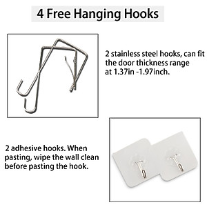 Xosoxruk Pink Purple Glitter Hanging Laundry Hamper Bag, Over the Door Laundry Basket with Hooks, Foldable Wall Hanging Laundry Bag, Hanging Hamper for Laundry Bathroom