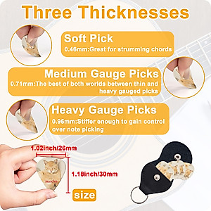 Custom Guitar Picks 6-180 pack Personalized Guitar Picks Set Design Photo Text Name 0.71mm Thin, Electric Guitar Bass Ukulele Accessories Memorial Gift for Men Women (0.71mm Double Sided Printing)