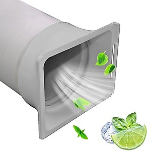 KesaPlan Portable Air Conditioner Exhaust Hose Coupler, 5.9 Inch Window Adapter A/C Unit Tube Connector Mobile Accessories Exhaust Pipe, Used to Connect The Back End of A/C Exhaust Port (Square)