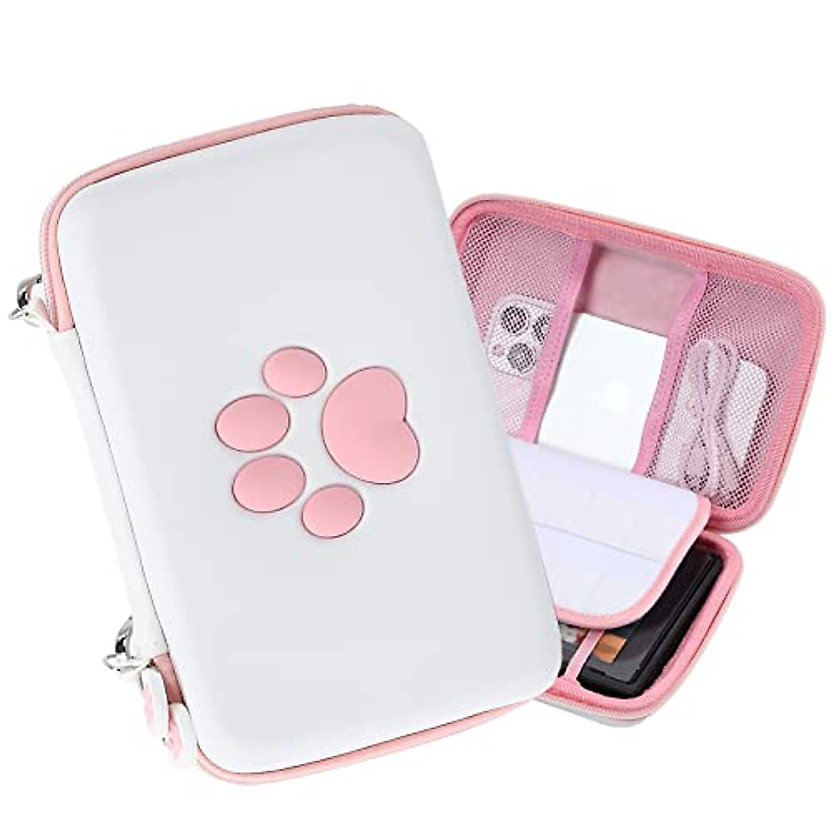 GFANSY Switch Carrying Case for Nintendo Switch OLED Model 2021 & Switch 2017, Hard Shell Portable Cover Storage Bag w/12 Game Card Slots for Nintendo Switch Console & Accessories