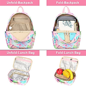 CAMTOP Backpack for Girls Boys Kids School Backpack with Lunch Box Preschool Kindergarten BookBag Set
