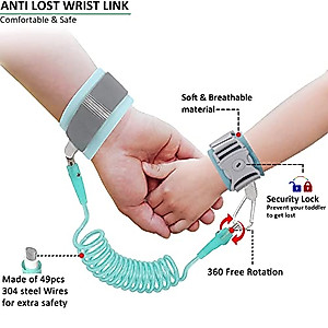 3 in 1 Baby Toddler Leash, ELONGRIVER Anti Lost Wrist Link Child Leash for Walking Safety Harness Leash Backpack for Toddlers