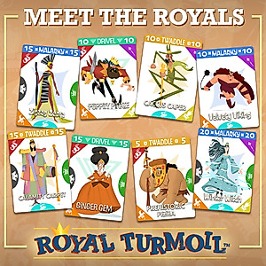 McKenna Games Royal Turmoil – New Wildly Fun Card Game for Kids 8-12, for Kids and Adults, Family Game and Learning Game for Family Night with Fast Setup and Fun Play