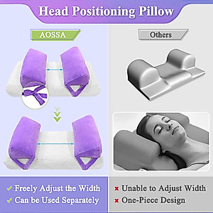 Anti Aging Pillow for Women Anti Wrinkle Face Beauty Pillow Head Stabilizer Back Sleep Training Face Up Head Positioning Wrinkle Prevention for Face Post Surgery Pillows Support for Sleeping Upright