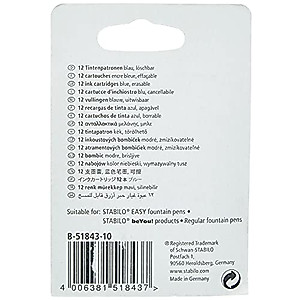 Ink cartridges - STABILO Refill - Blister of 12 - Blue