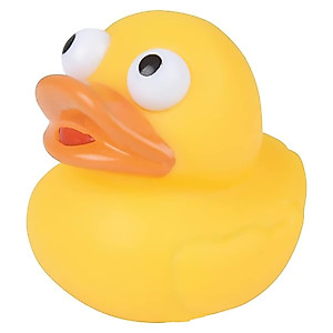The Dreidel Company Rubber Duck Eye Poppers, Squeeze to Quack, Toy Assortment Duckies for Kids, Bath Birthday Gifts Baby Showers Summer Beach and Pool Activity, 2" (5-Pack)