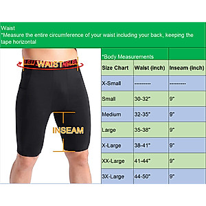 NELEUS Men's Compression Shorts with Pockets 3 Pack,6064,Black/Black/Black,US L,EU XL