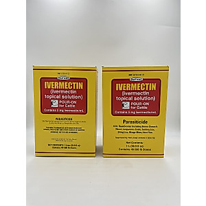 Durvet (2 Pack) Ivermectin Pour On 1 Liter