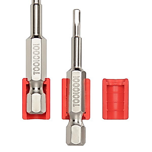 Toolcool 10 Pcs 12 Holes Hex Bit Holder Organizer Screwdriver Bit Holder 1/4 Inch Bit Storage Flexible Plastic