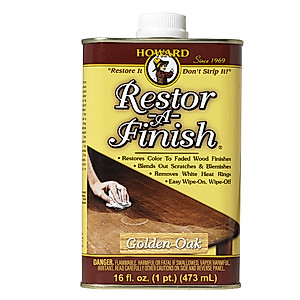 Howard Products RF3016 Restor-A-Finish, 16 Fl Oz (Pack of 1), Golden Oak