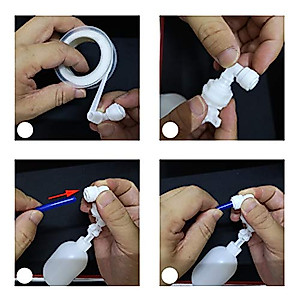 Malida Water Filter Float Ball Valve,or Fish Aquarium  Uses 1/4 Inch Supply Tube.