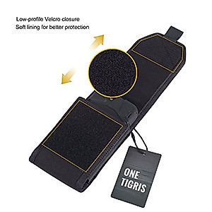 OneTigris Large Smartphone Pouch for 5.5"/6.1" Phone with Slim Survivor Case (Black)