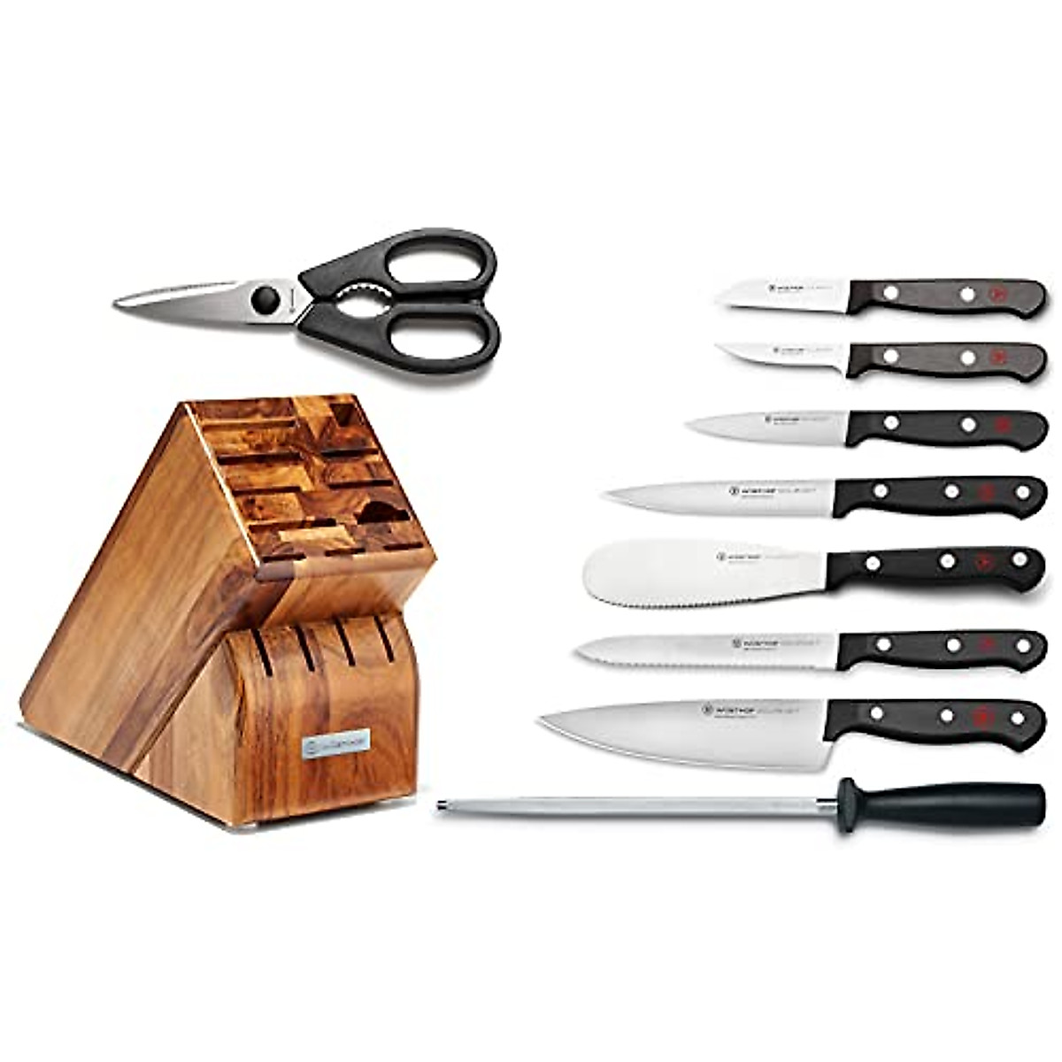WÜSTHOF Gourmet 10-Piece Knife Block Set