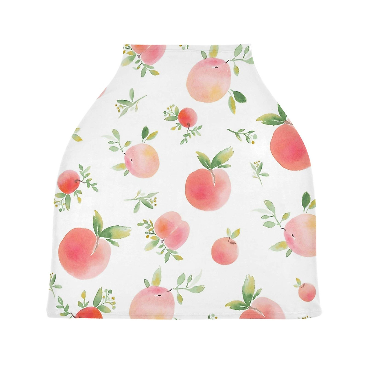 Nursing Cover Breastfeeding Scarf Watercolor Peaches- Baby Car Seat Covers, Stroller Cover, Carseat Canopy(8ya7a)